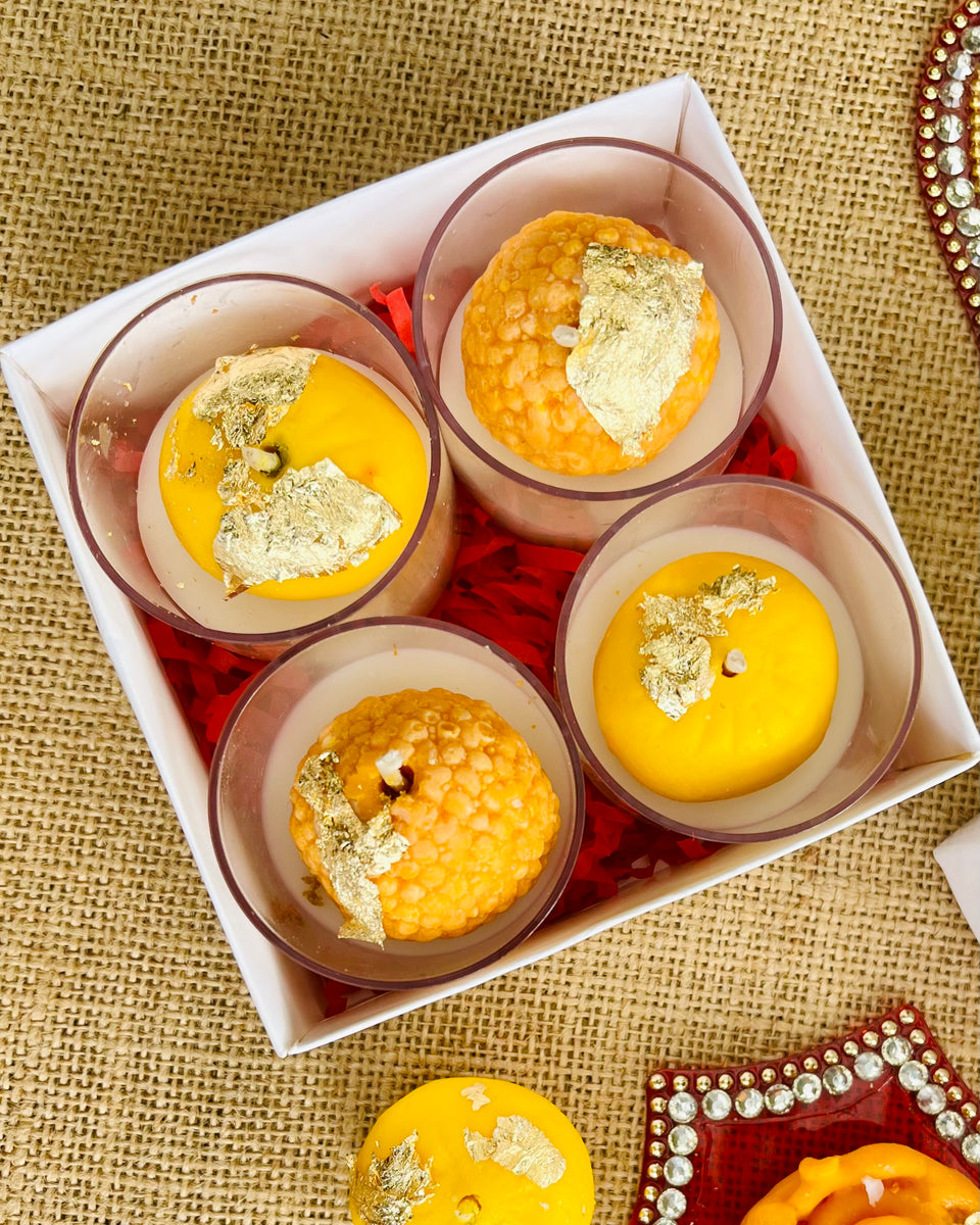 Ladoo & Peda Diya Candle – kourage & co.