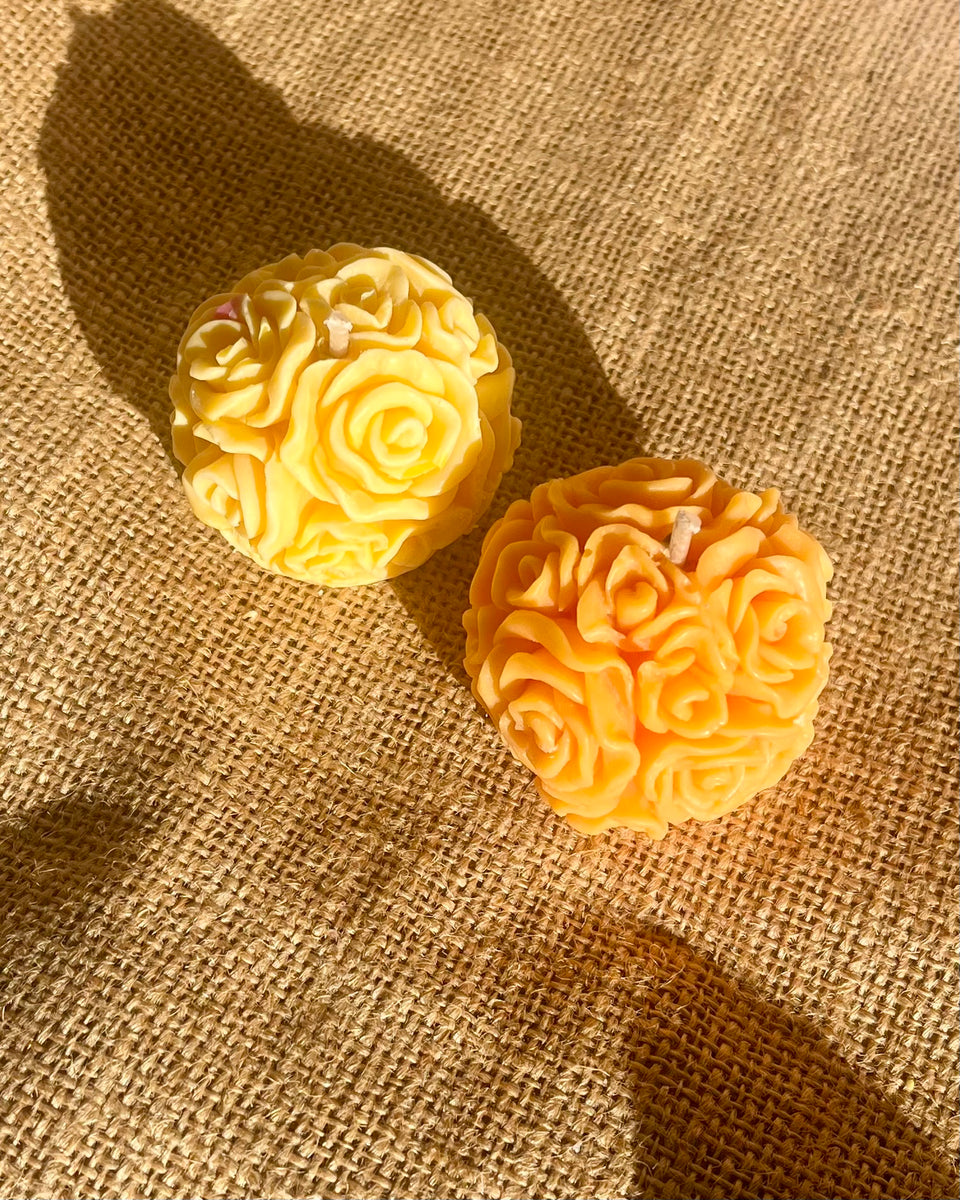 Rose Ball Candle – kourage & co.