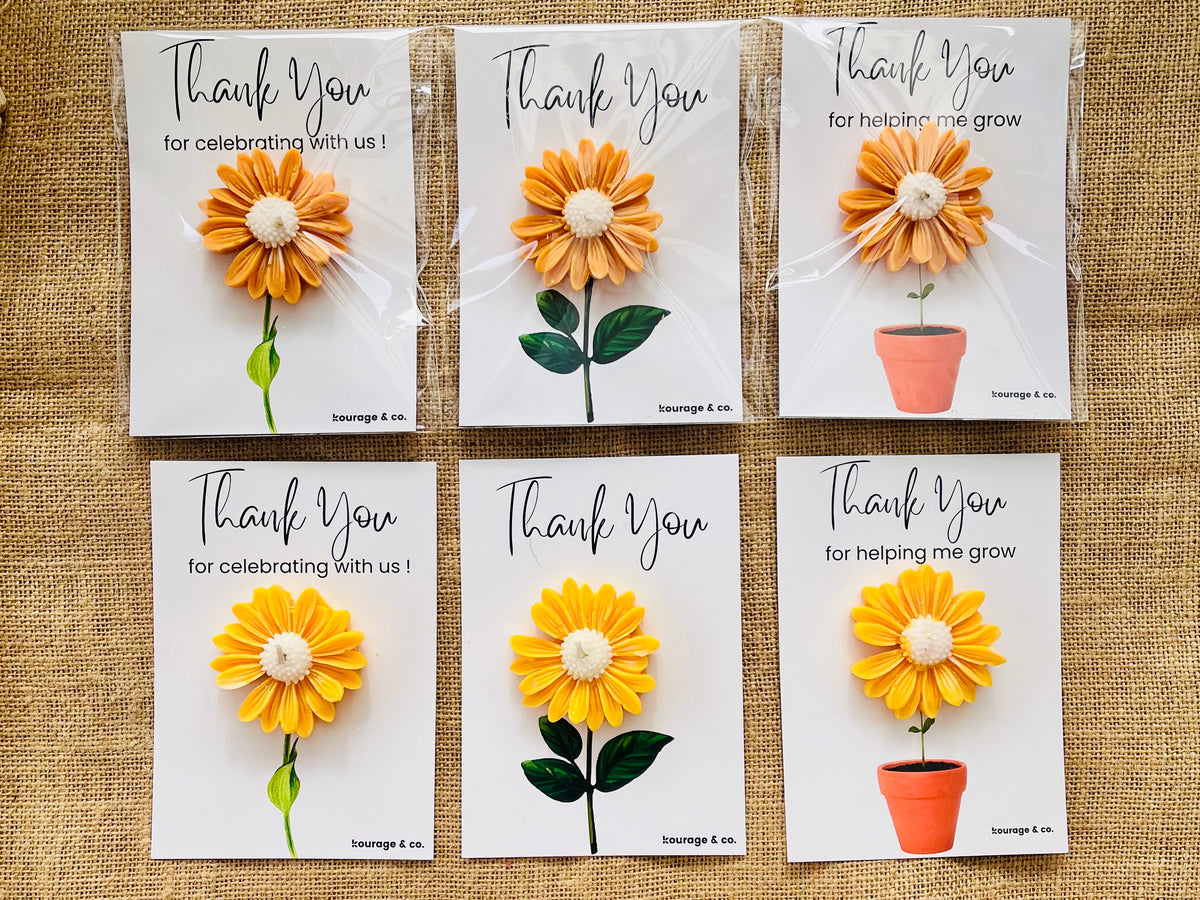 Daisy Candle Card – kourage & co.