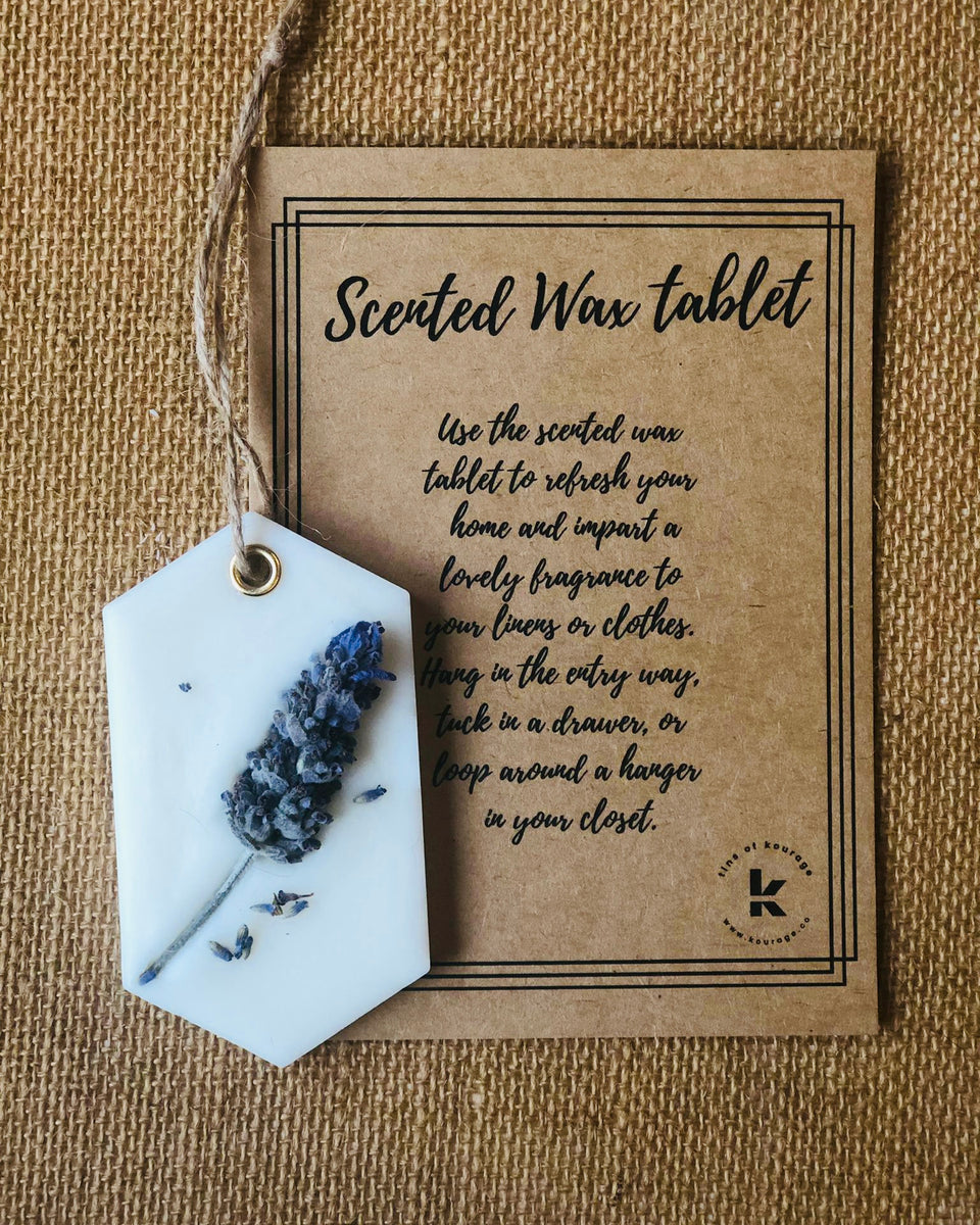 Scented Wax Tablet | Lavender – kourage & co.