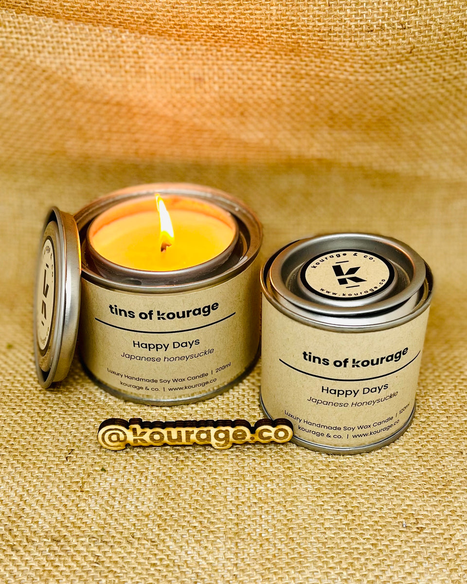 Scented luxury soy candle – kourage & co.
